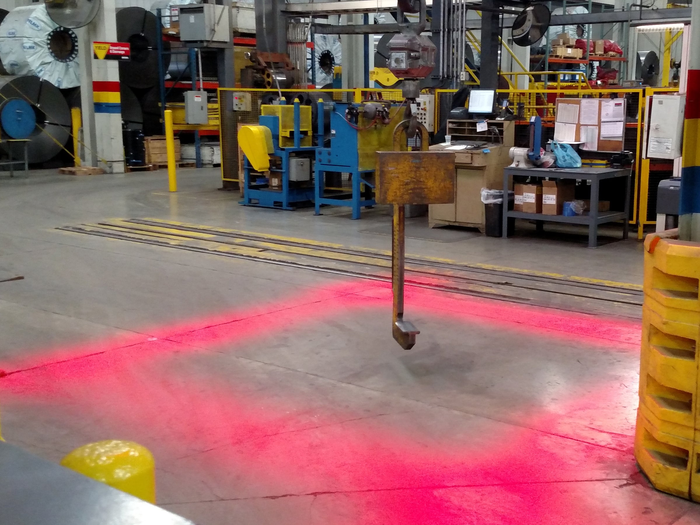 Overhead Crane LED Pedestrian Warning Light — MasonLift Limited